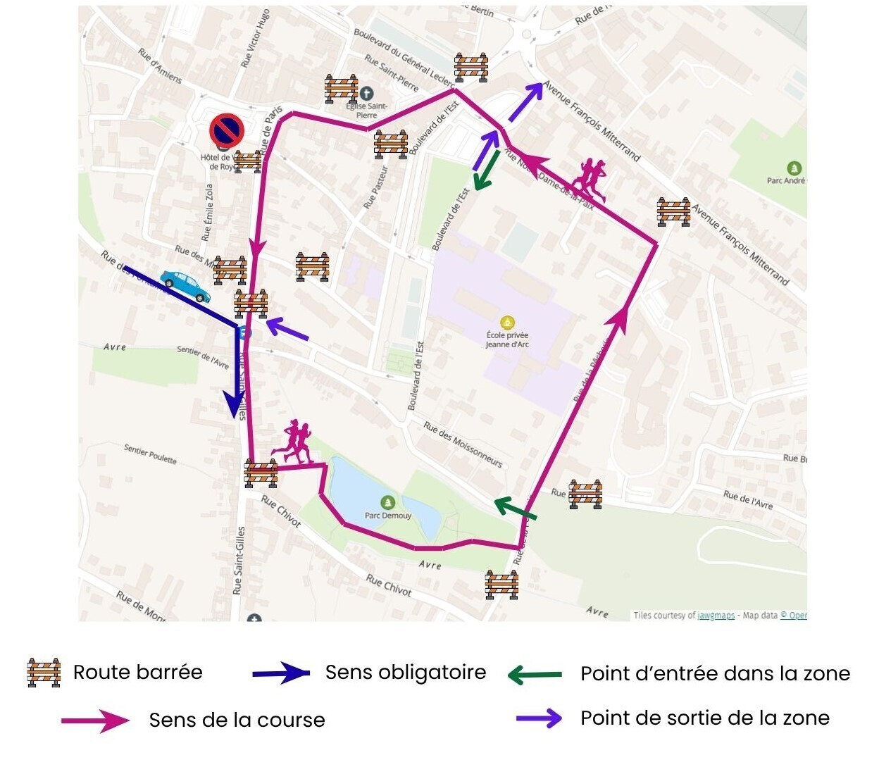 Color Run - Circulation pertubée